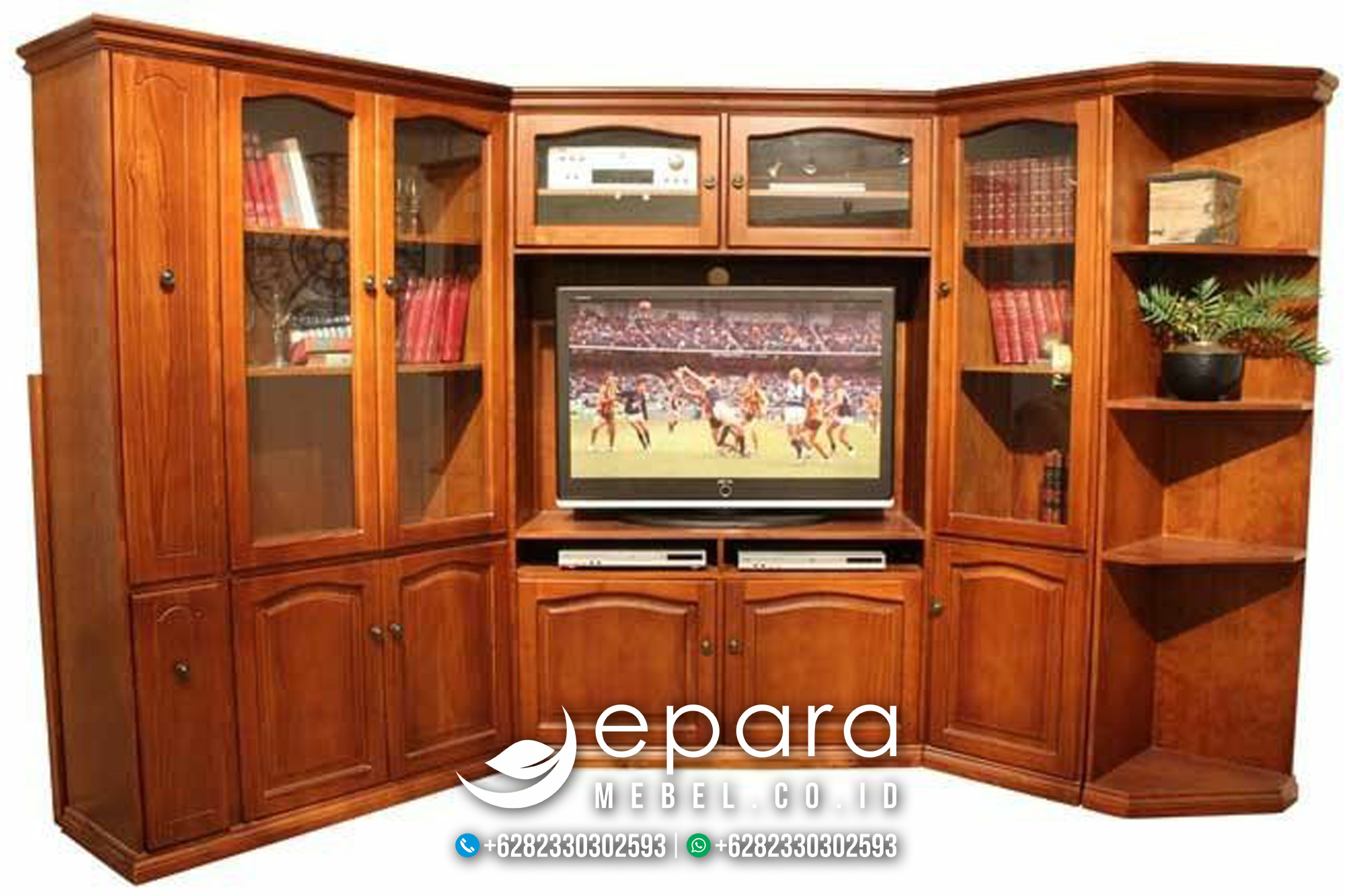 Desain Lemari Kayu Jati Minimalis Mewah Terbaru JM-1482