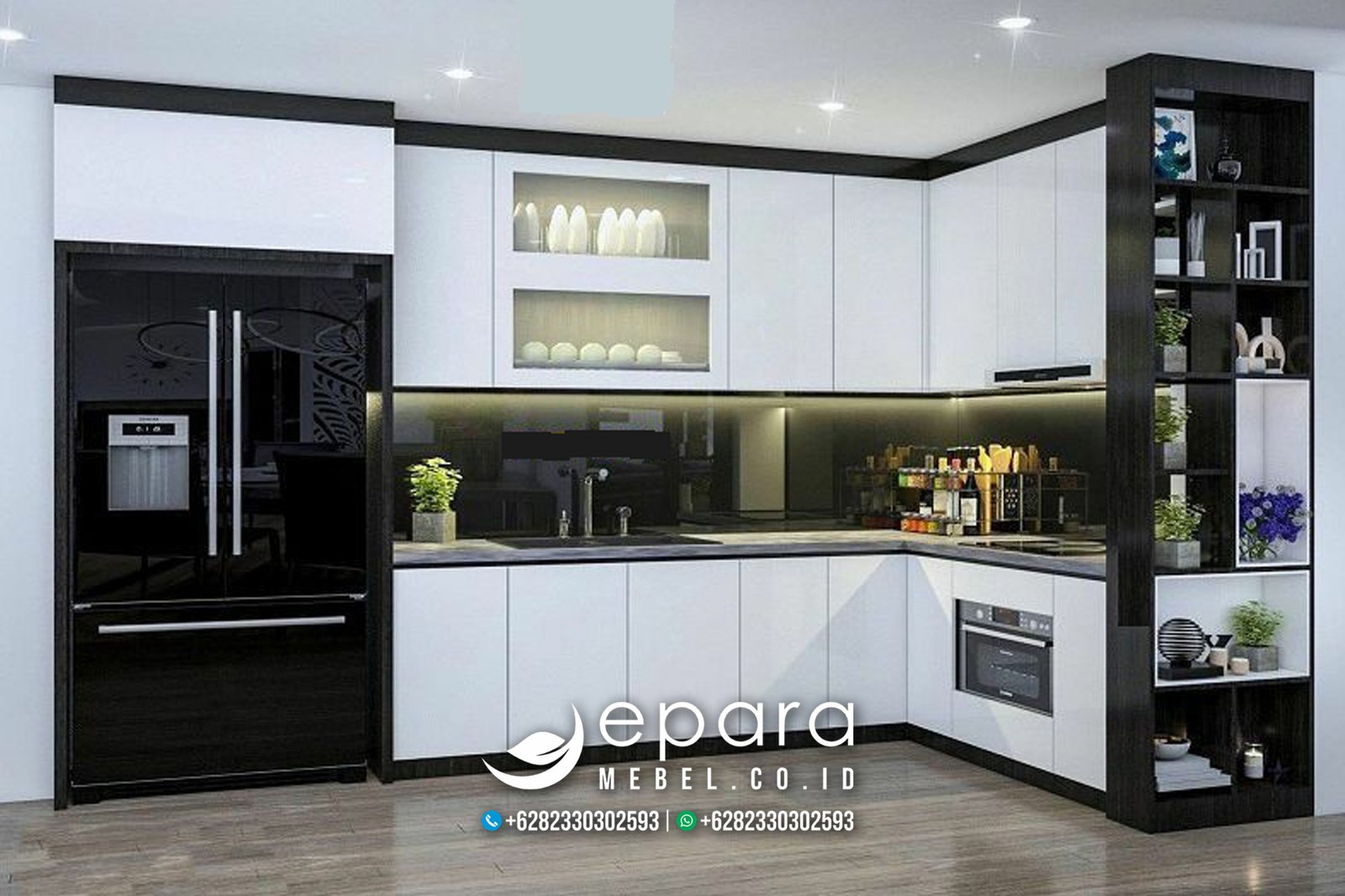 Lemari Dapur Mewah Modern Model Minimalis JM-2577